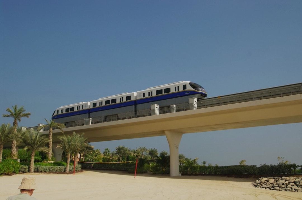 Monorail de Dubai : le train à destination de Palm Jumeirah